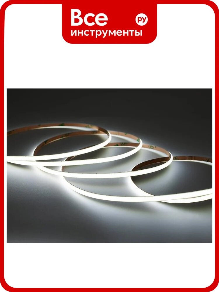 Светодиодная лента узкая LEDS POWER COB 480/м (8Вт/м) 24В холодная 4мм 008110