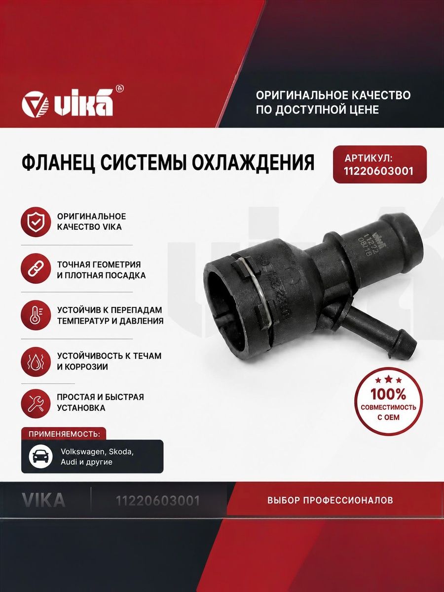 VIKA Фланец охлаждения, арт. 11220603001