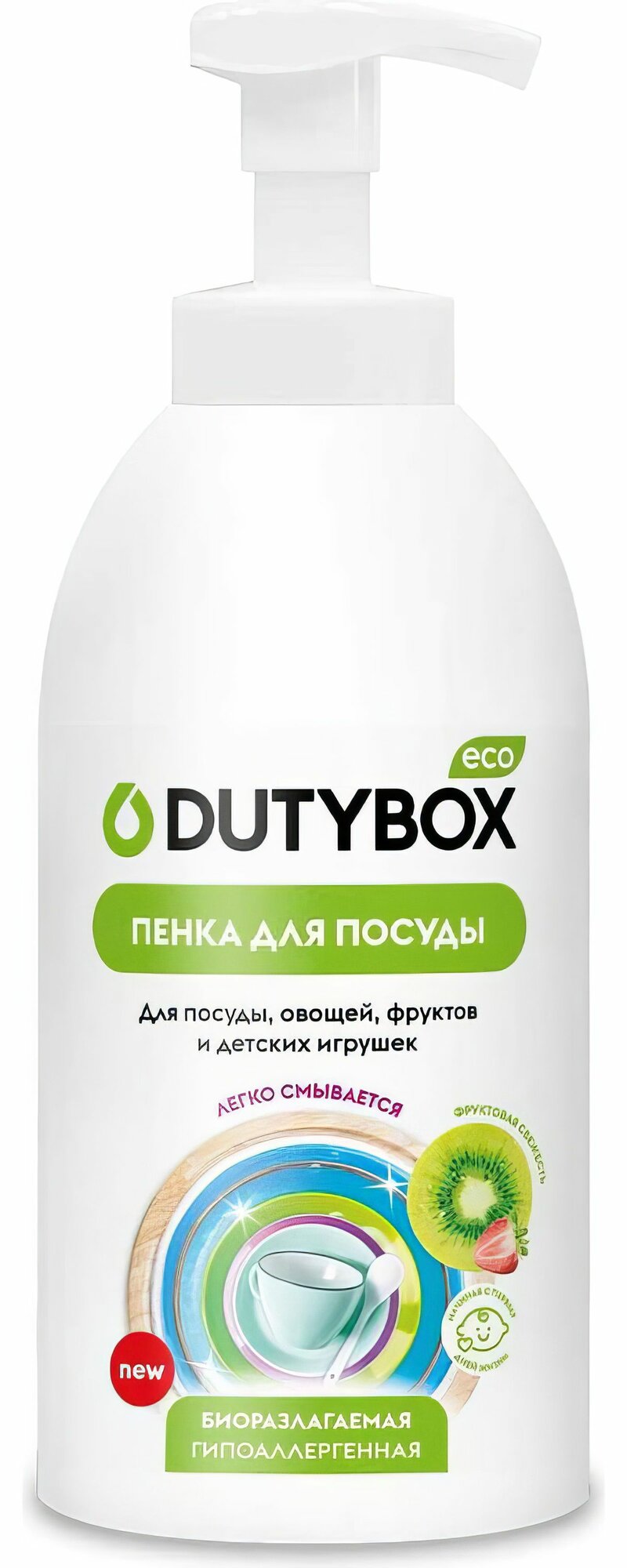 Эко-пенка для мытья посуды, овощей и фруктов DUTYBOX 500 мл db-1210