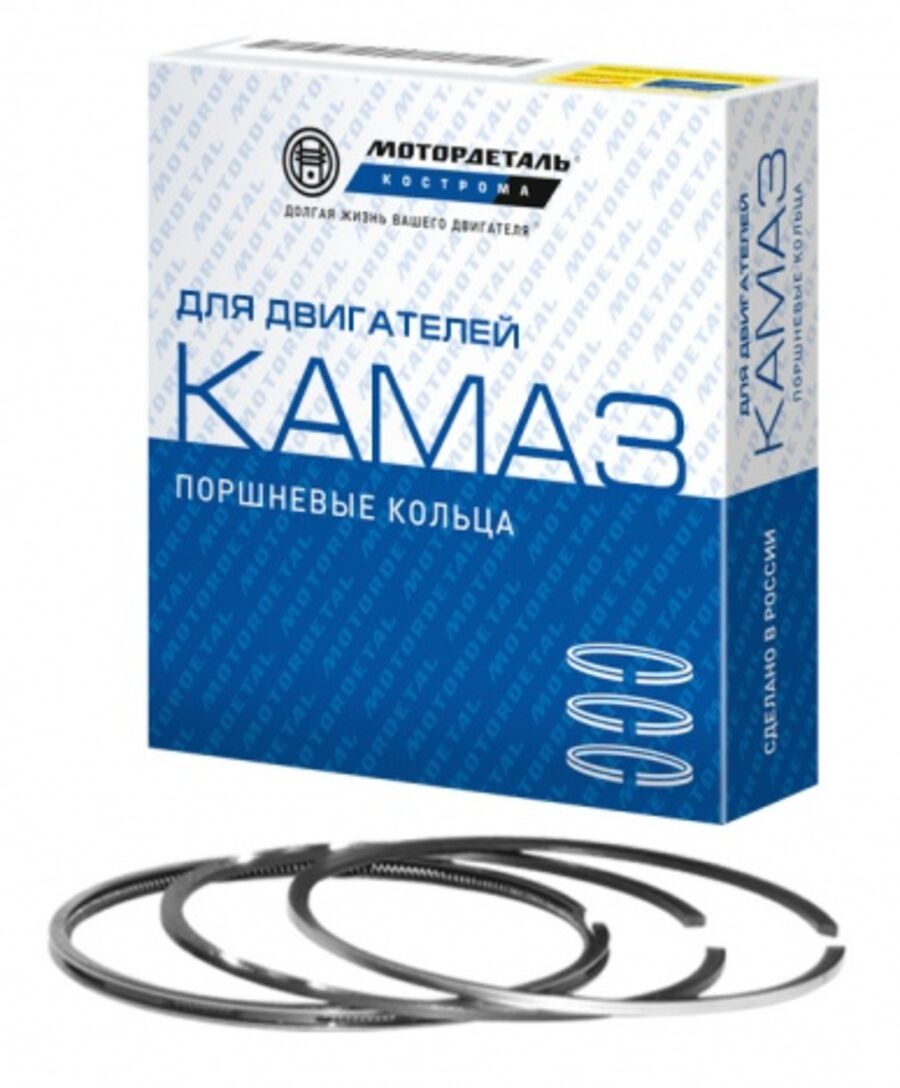 Комплект камаз евро-2, 3, 4 поршневых колец (аналог колец fm c 3 мм маслосъемным кольцом) 120,0 мотордеталь (Мотордеталь 74060100010602)