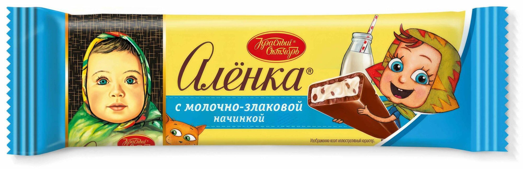 Аленка Шоколад молочный с молочно-злаковой начинкой 45 г