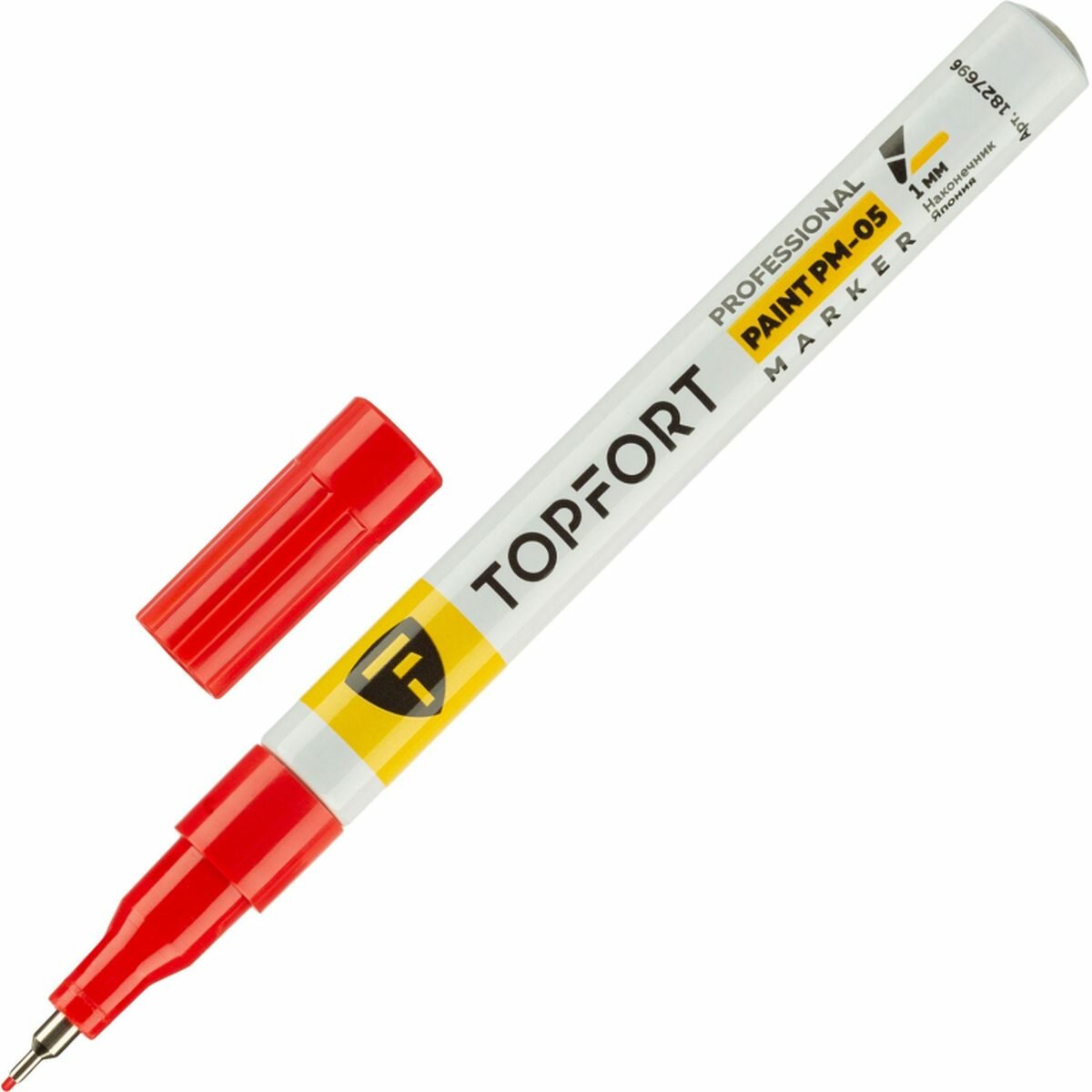 Маркер лаковый Topfort Paint (1мм, красный) (1827696), 1шт.