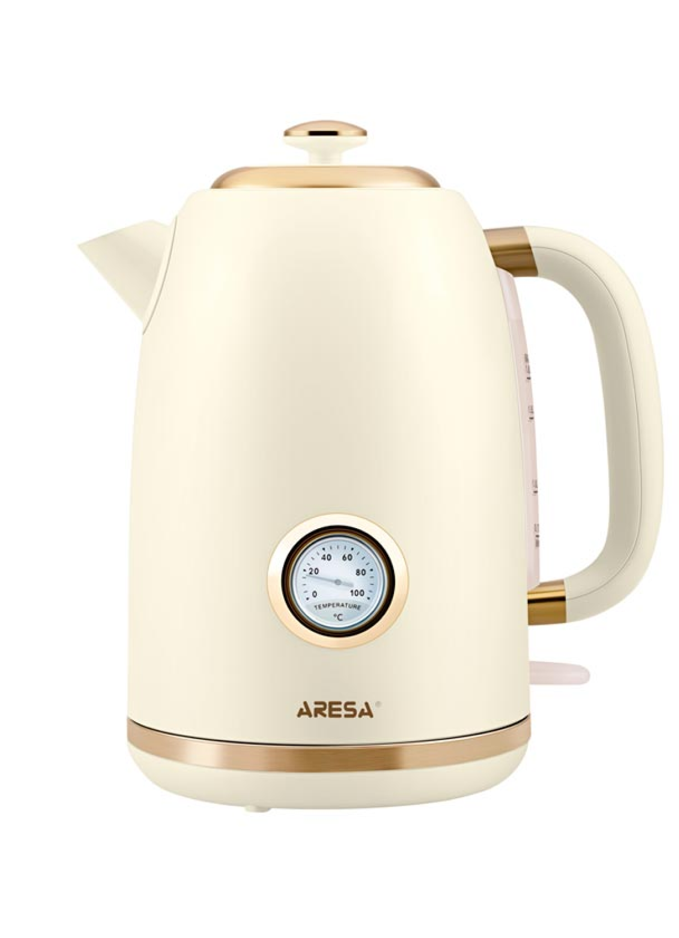 Чайник электрический ARESA AR-3478, мощность 2200Вт, объем 1.8л, бежевый.