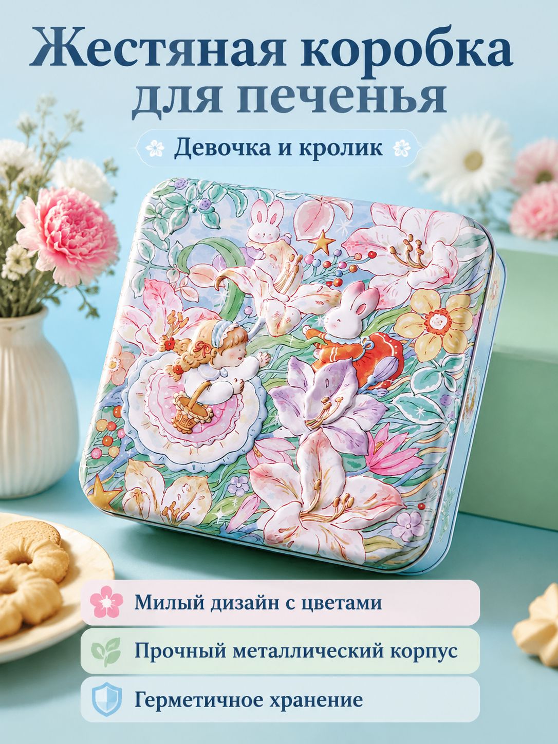 Коробка для продуктов 17 см х 17 см х 6 см 1 шт