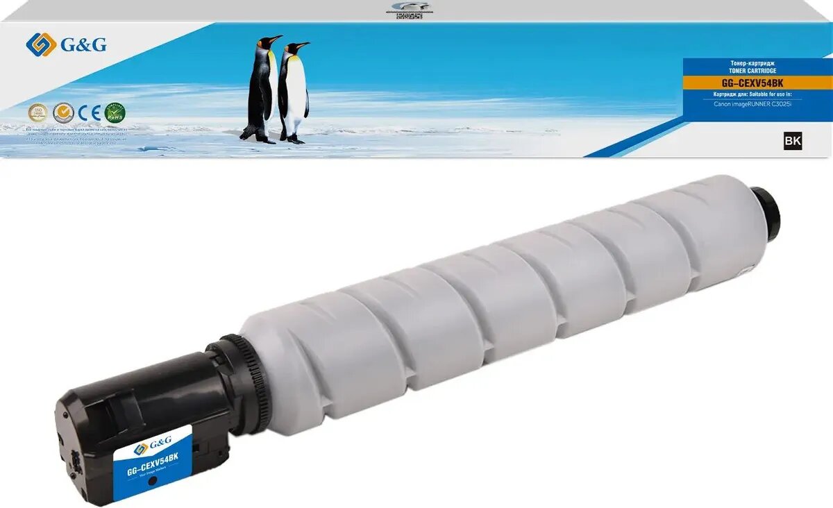Картридж G&G GG-CEXV54BK, C-EXV54 BK, черный