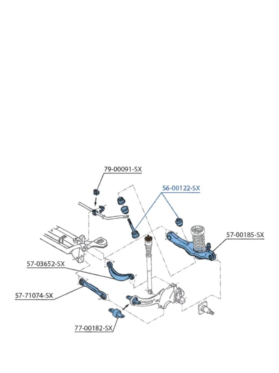 Тяга стабилизатора STELLOX 56-00122-SX Ford FOCUS I (DAW,
