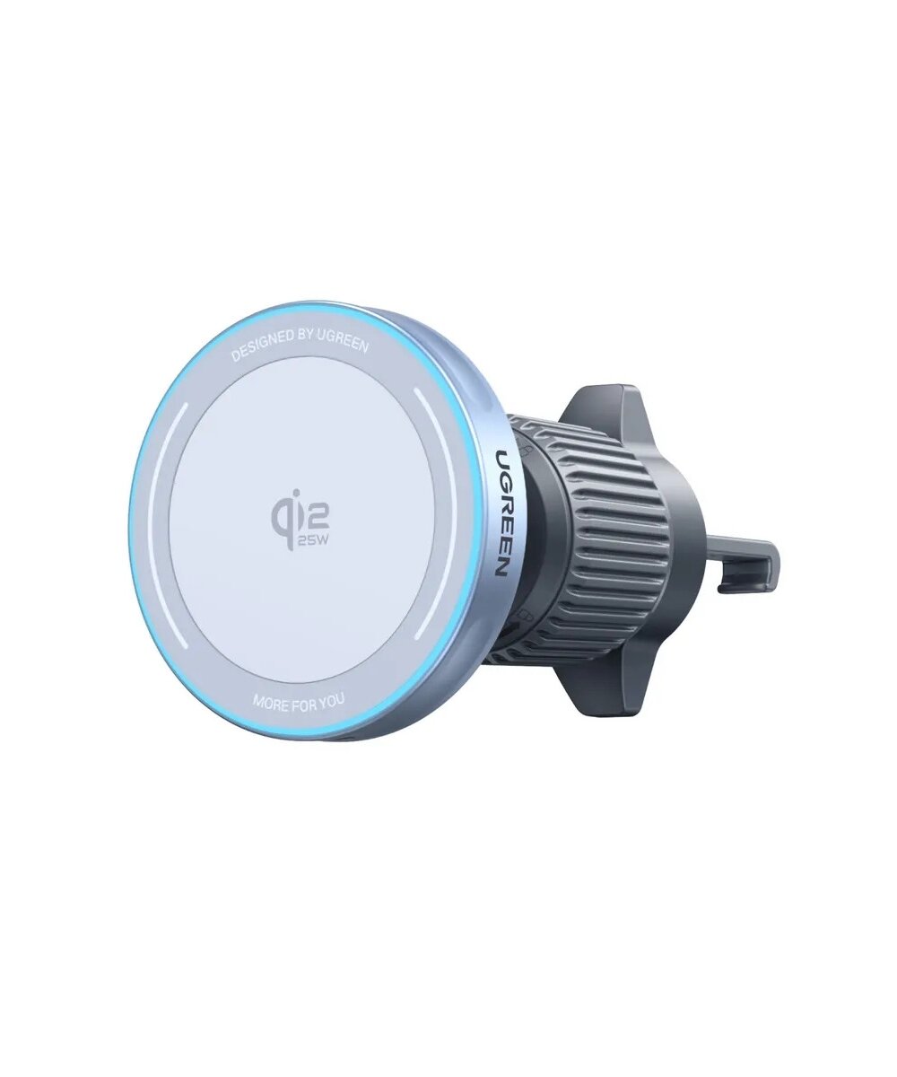 Беспроводное зарядное устройство UGREEN W758 (55967) MagFlow Magnetic Qi2 25W Серебристо-голубой Qi 2.2 RU