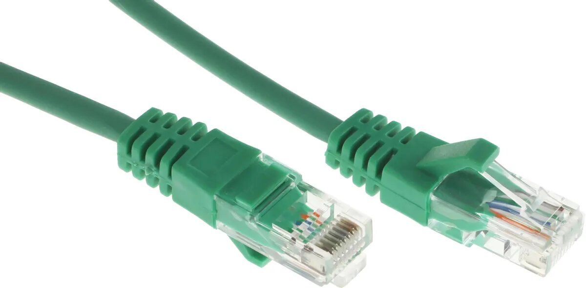 Патч-корд SUPRLAN 10-0156, вилка RJ-45, вилка RJ-45, кат.5E, LSZH, 0.5м, зеленый
