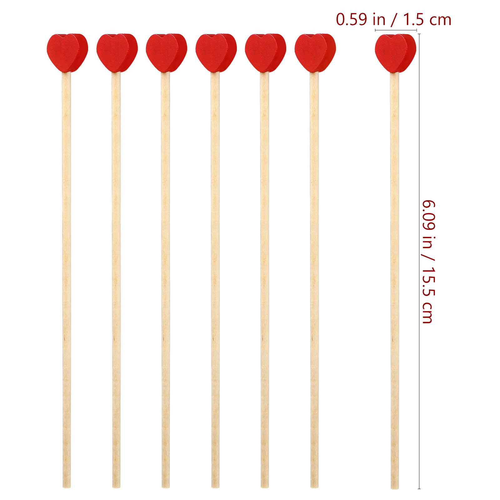100 Штук Деревянные Палочки В Forme Сердца Для Кофе И Напитков 15 50X1 50X1 00Cm