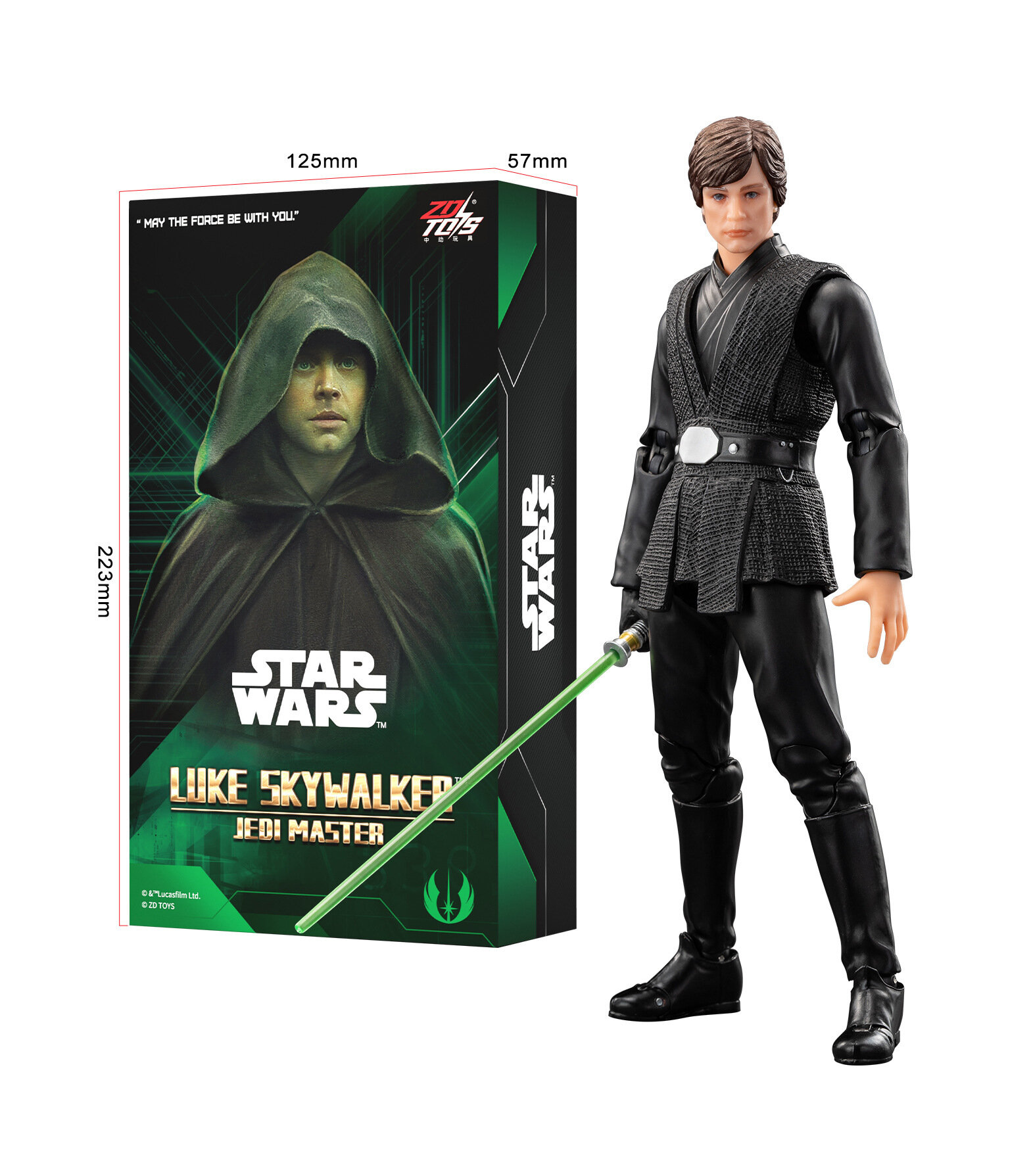 Игрушка Zhongdong Toys Звездные Войны Фигурка Дарт Вейдер Модель Подарок на День Рождения для Мальчиков Цвет：Люк