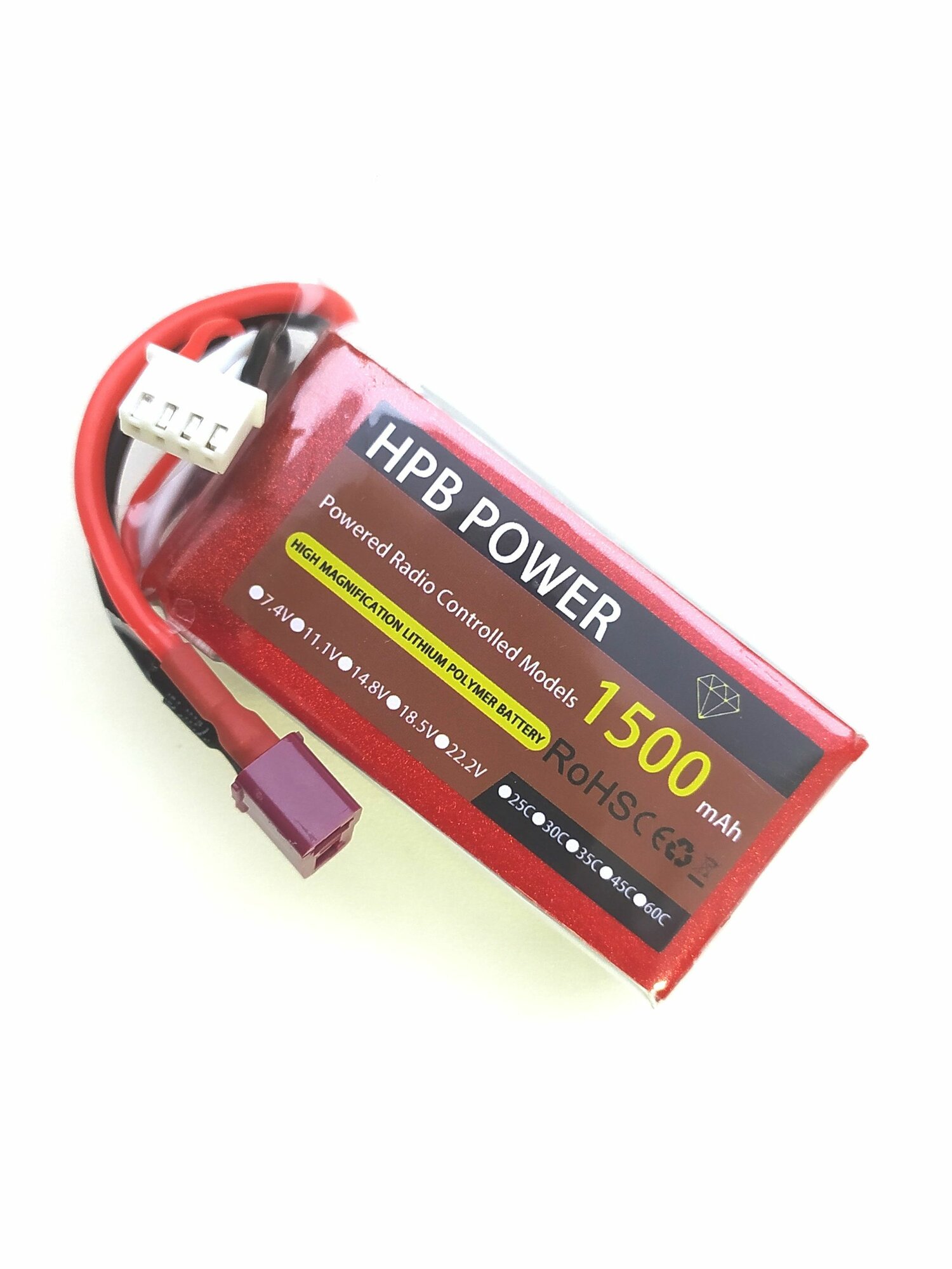 Аккумулятор LiPo 11,1V, 1500mAh, 30C T-Plug