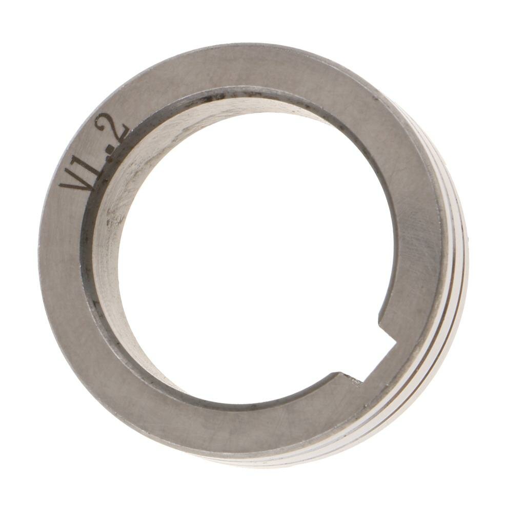 Ролик подачи проволоки для сварочного аппарата MIG, стальной, с рифленой канавкой, 0,8-1,2 мм.