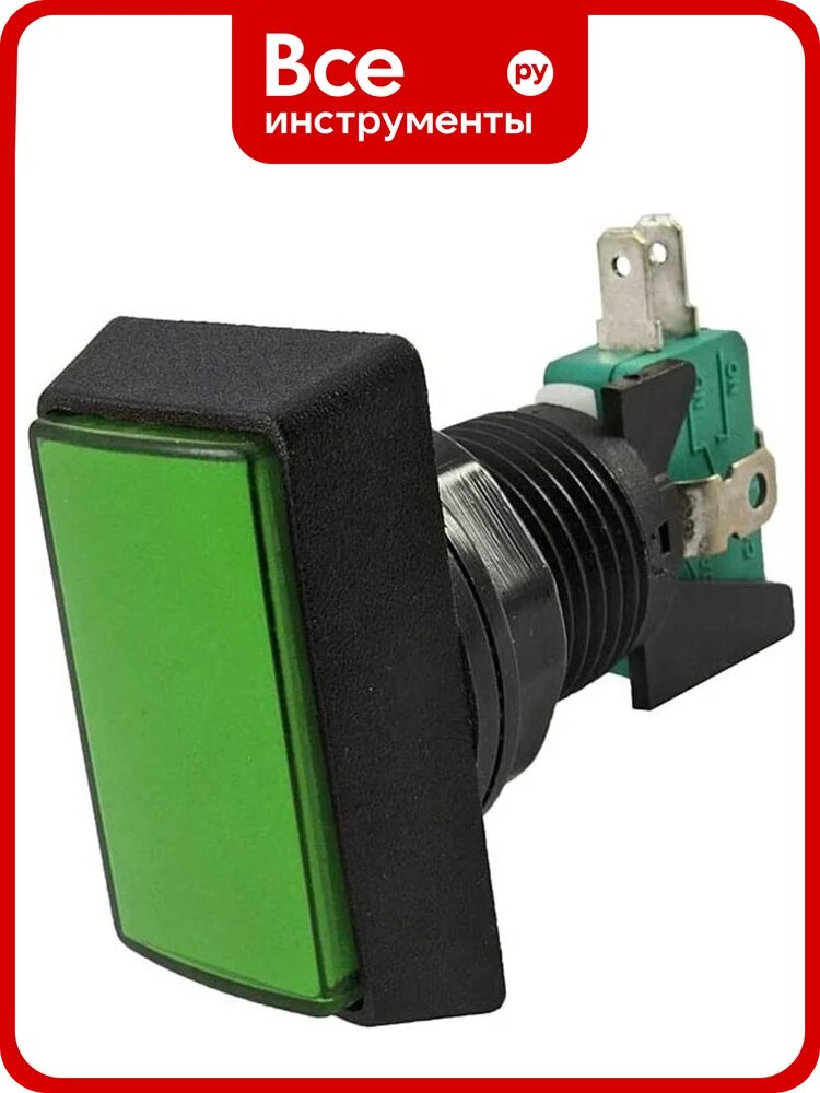 Кнопка RUICHI GMSI-3B-R no(nc)+nc(no) green 79592