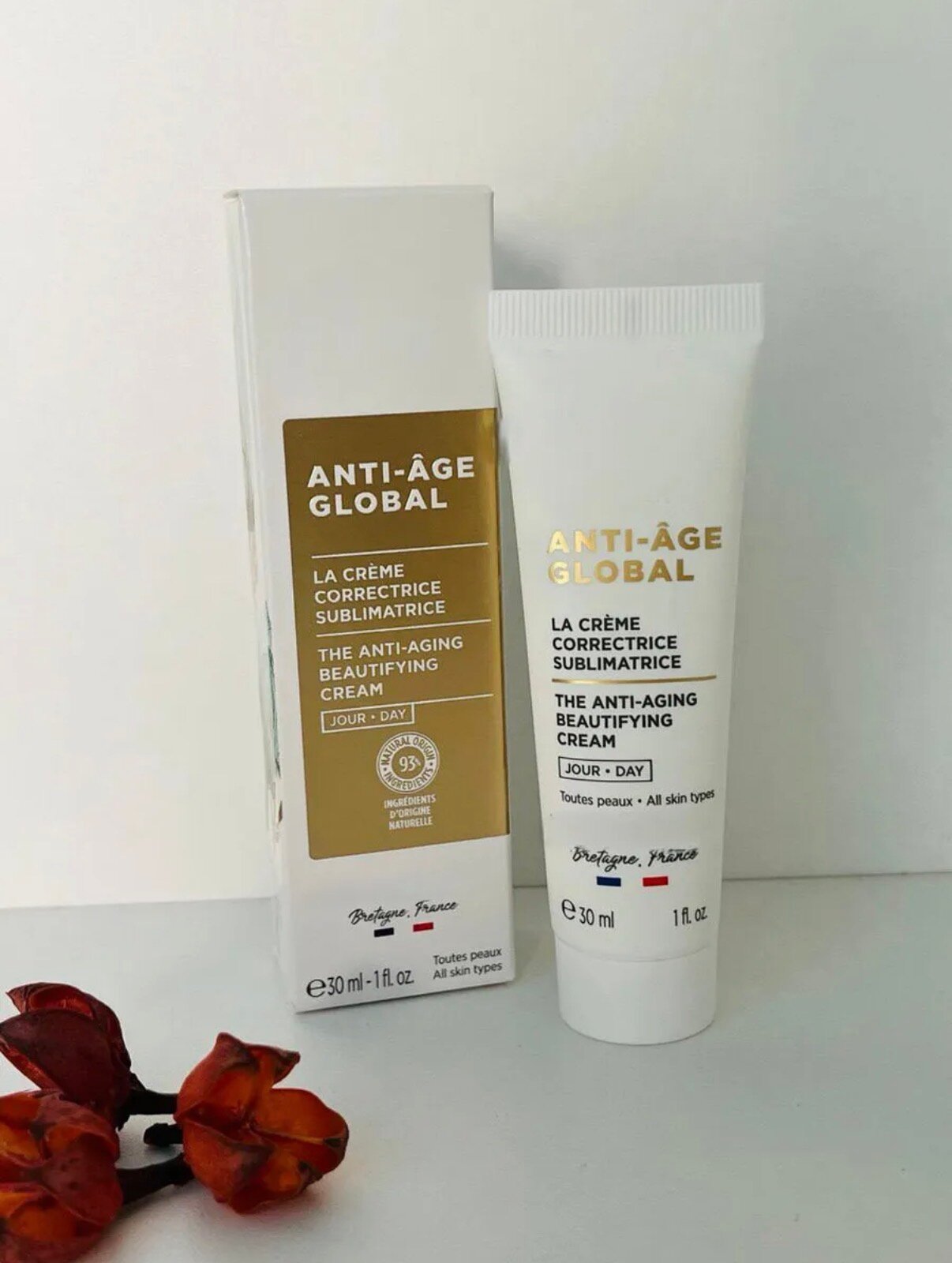 Yves Rocher/Ив Роше/Дневной крем-корректор для молодости кожи Anti-Age Global, омолаживающий, увлажняющий, антивозрастной