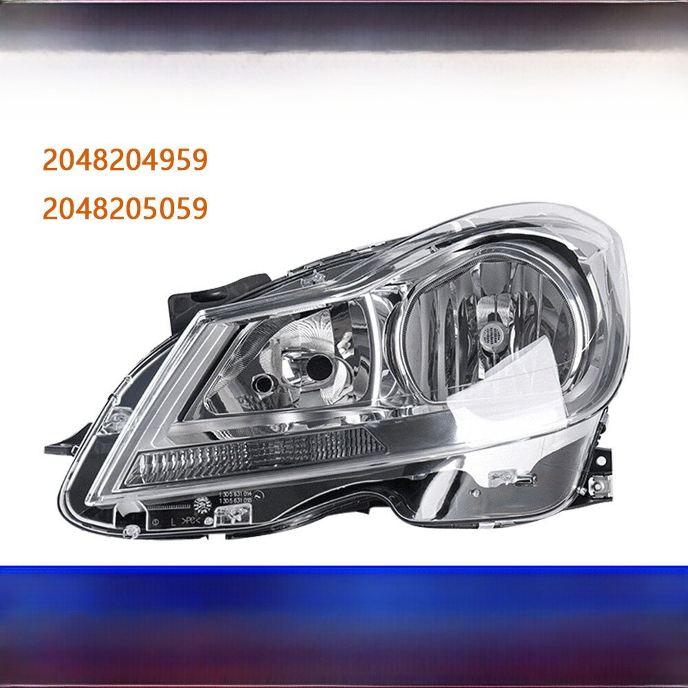 Заменяемая деталь: фара головного света для Mercedes C-Class W204 2007-2014, черная, предоплата