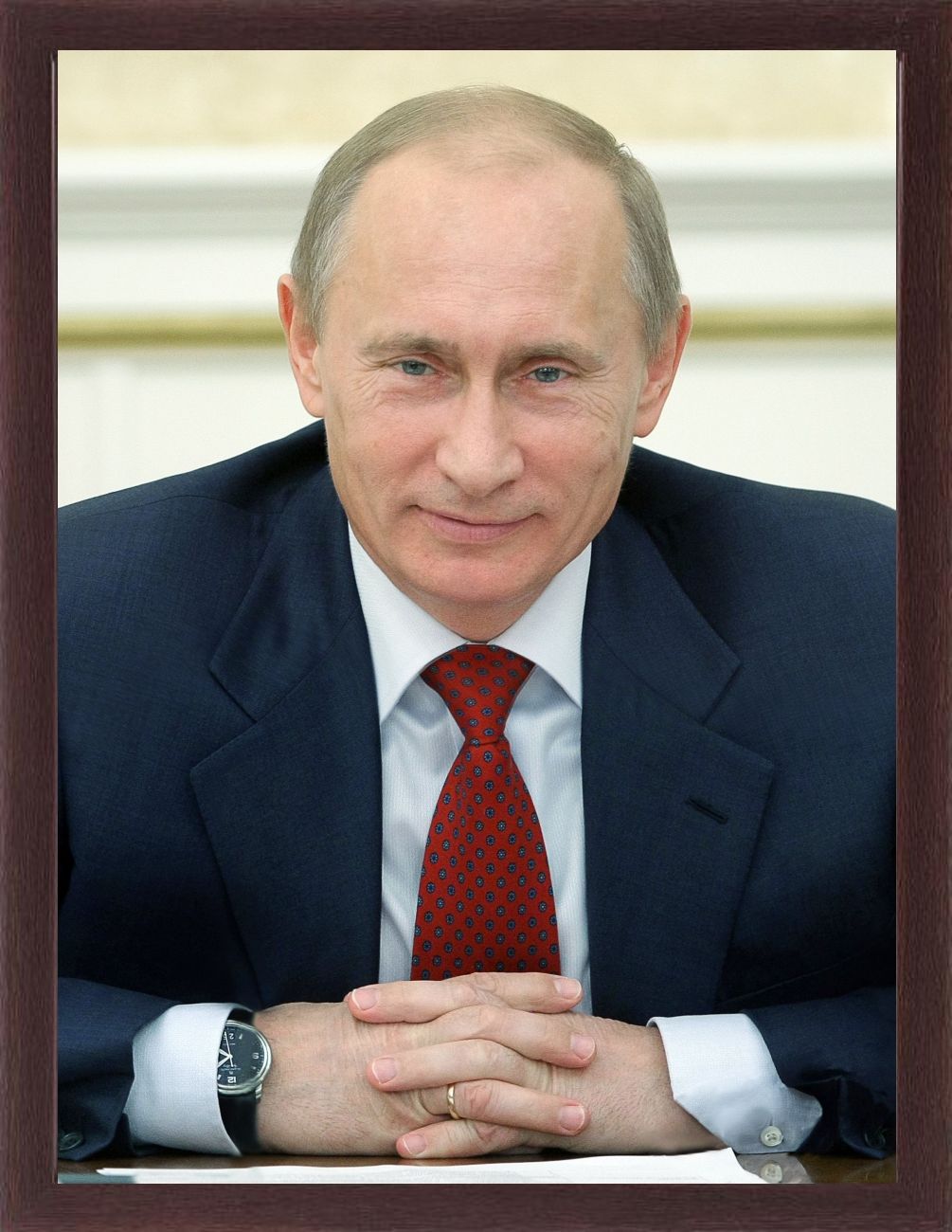 Портрет Владимира Путина, 21х30см, на холсте, в раме