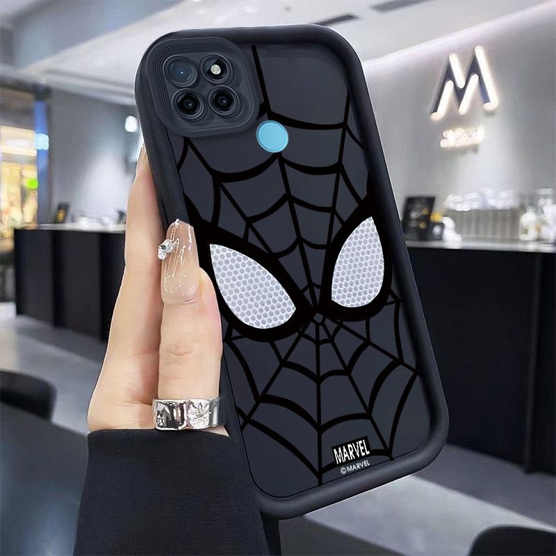 Чехол для Realme C21Y REALME C25Y силиконовый противоударный, принт Человек паук, защитный бампер JTZZX02