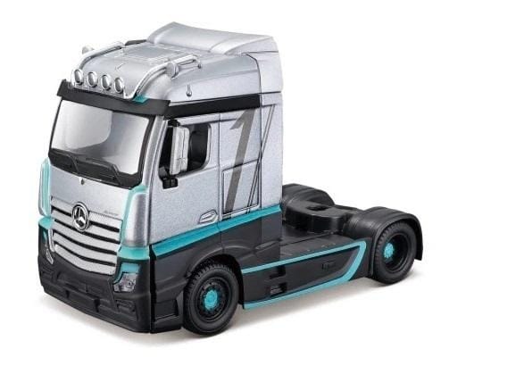 Игрушечная машинка Bburago Mercedes Actros GigaSpace, масштаб 1/43, длина 14.5 см