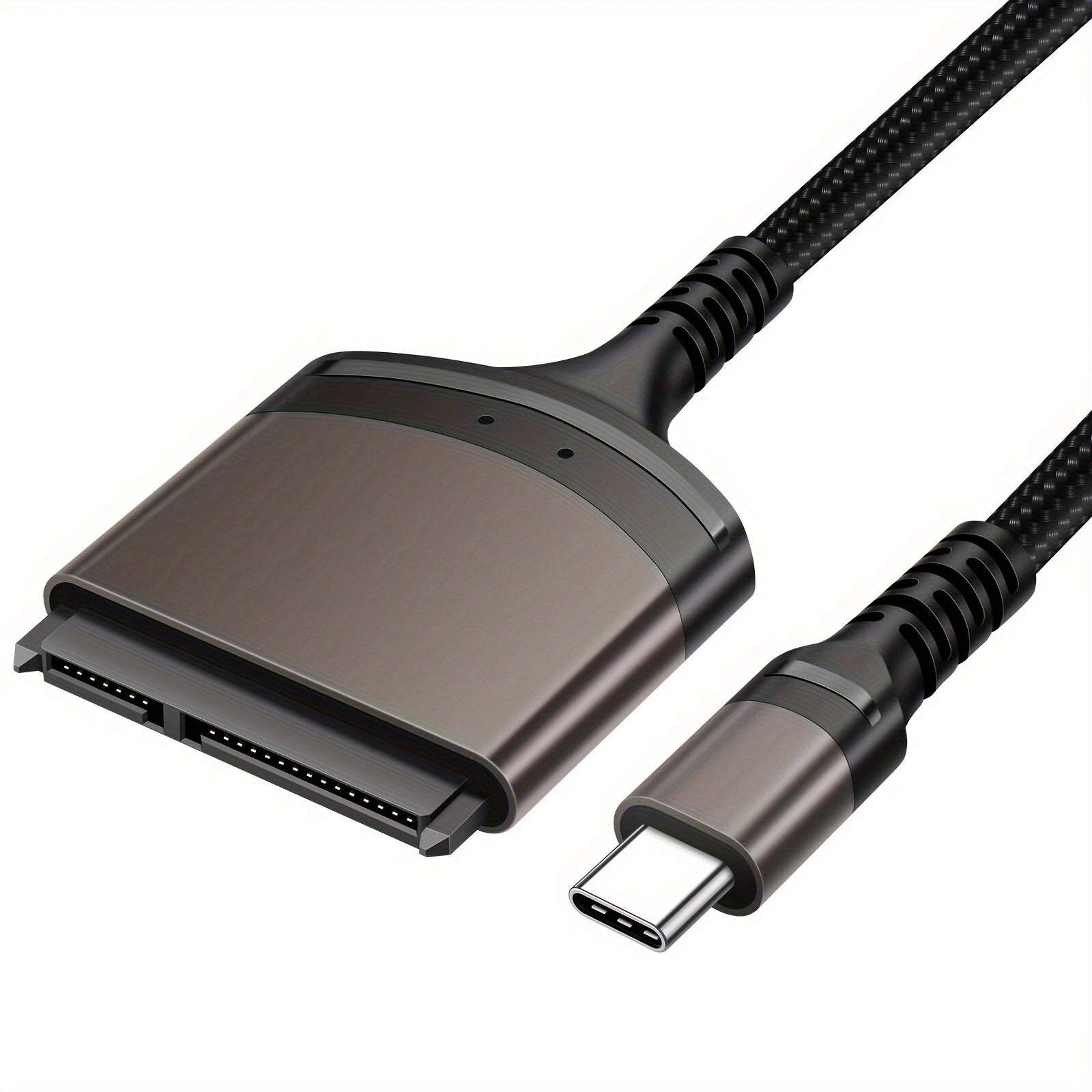 Кабель-адаптер SATA на USB Type-C для жестких дисков HDD и SSD 2.5 дюйма, конвертер данных с алюминиевым корпусом