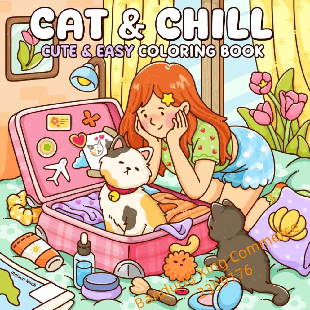 Раскраска антистресс для взрослых и подростков Coco Wyo -CAT & CHILL 125