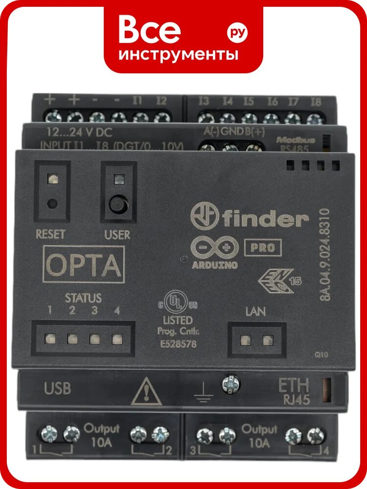 Программируемые логические реле FINDER OPTA PLUS, 8A.04.9.024.8310 8A0490248310