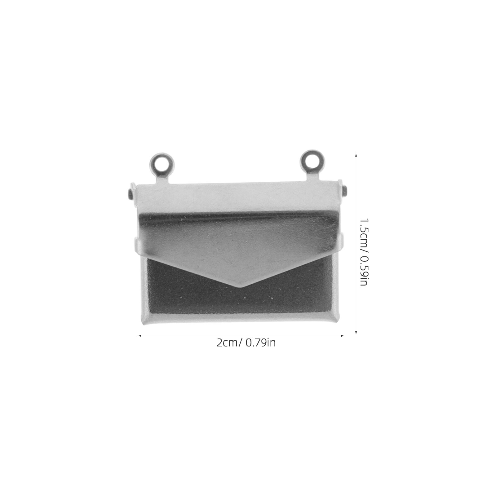 10 Штук Серебряный Ожерелье С Фото Внутри Из Титановой Стали 2.00X1.50X0.30Cm