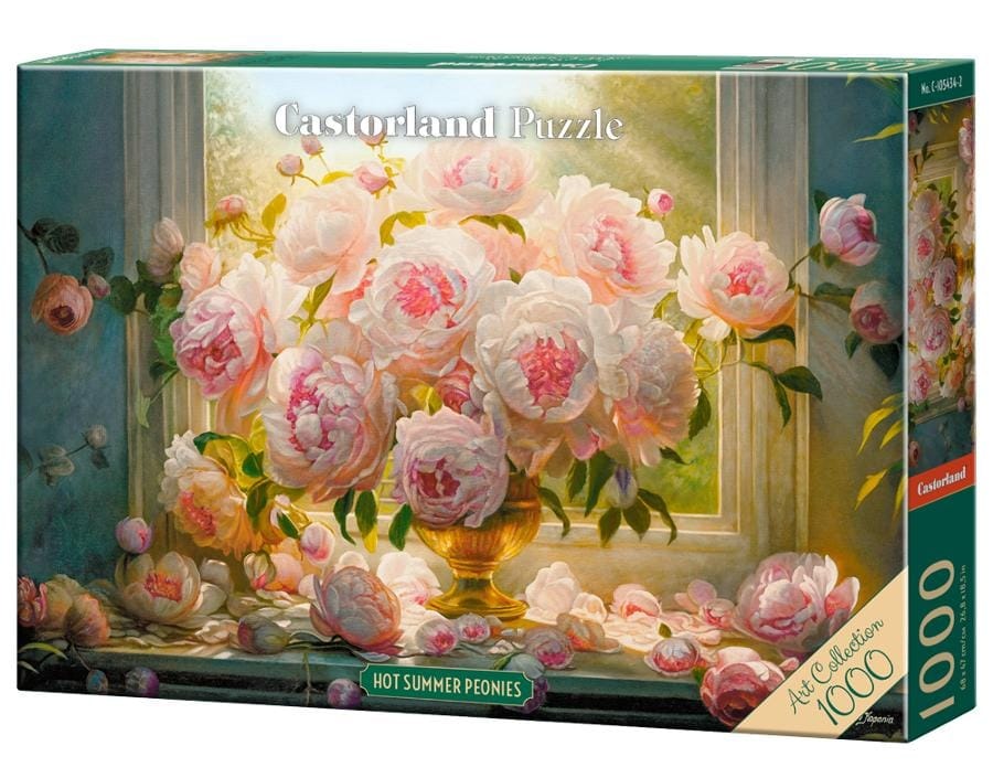 Пазл Castorland Hot Summer Peonies, 1000 элементов, 68x47 см
