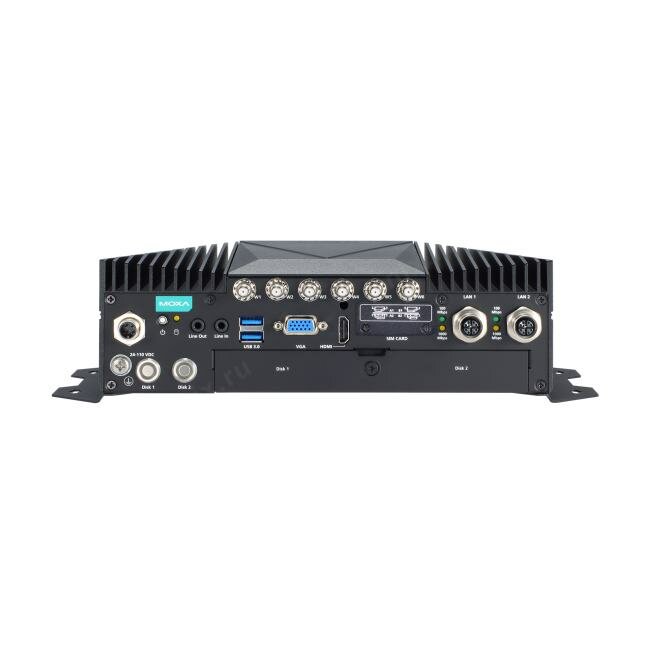 Микрокомпьютер MOXA V2406C-WL3-T x86 Computers, Intel 8th i3-8145UE 3.90 GHz,2GbE,4COM,6DI/2DO, HDMI/VGA, mSATA — фото 1