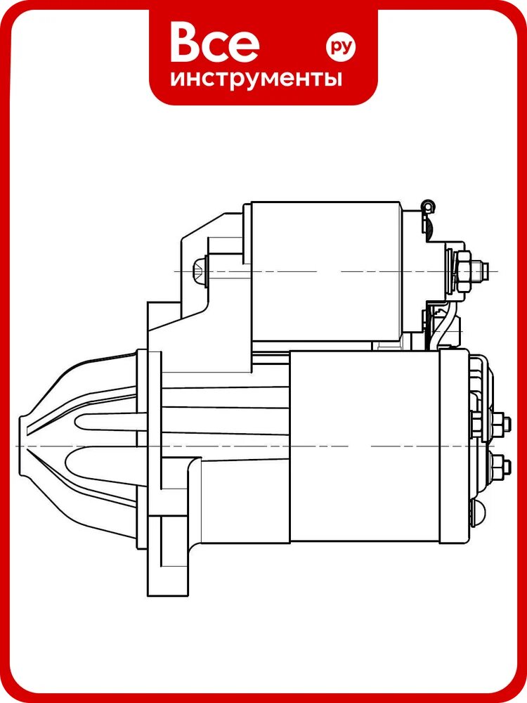 Стартер для автомобилей Mazda 3 BL 1.6i 1,2кВт StartVOLT LSt 2504