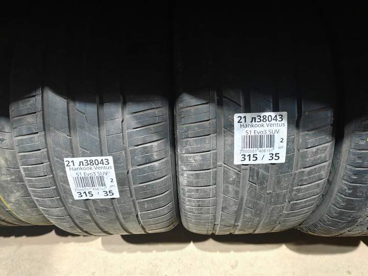 Комплект (2 шт) летних БУ шин Hankook Ventus S1 Evo3 SUV K127A 315/35 R21 30% износ