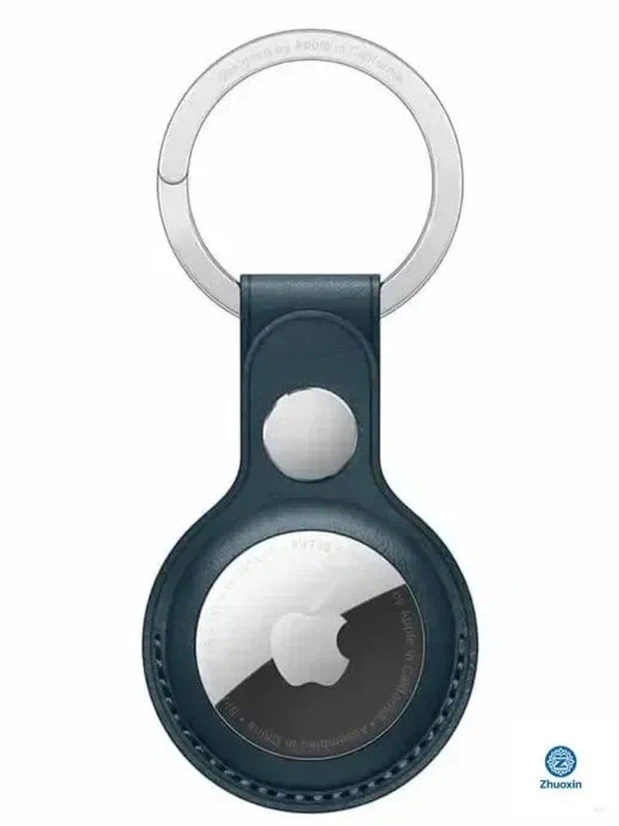 Чехол для Bluetooth-метки кожаный Apple AirTag Leather Key Ring Baltic Blue MHJ23ZE/A