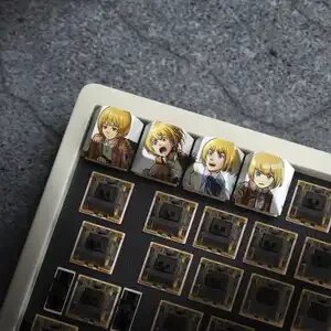 TOYOLEE Аниме-кейкапы «Атака Титанов» PBT E
