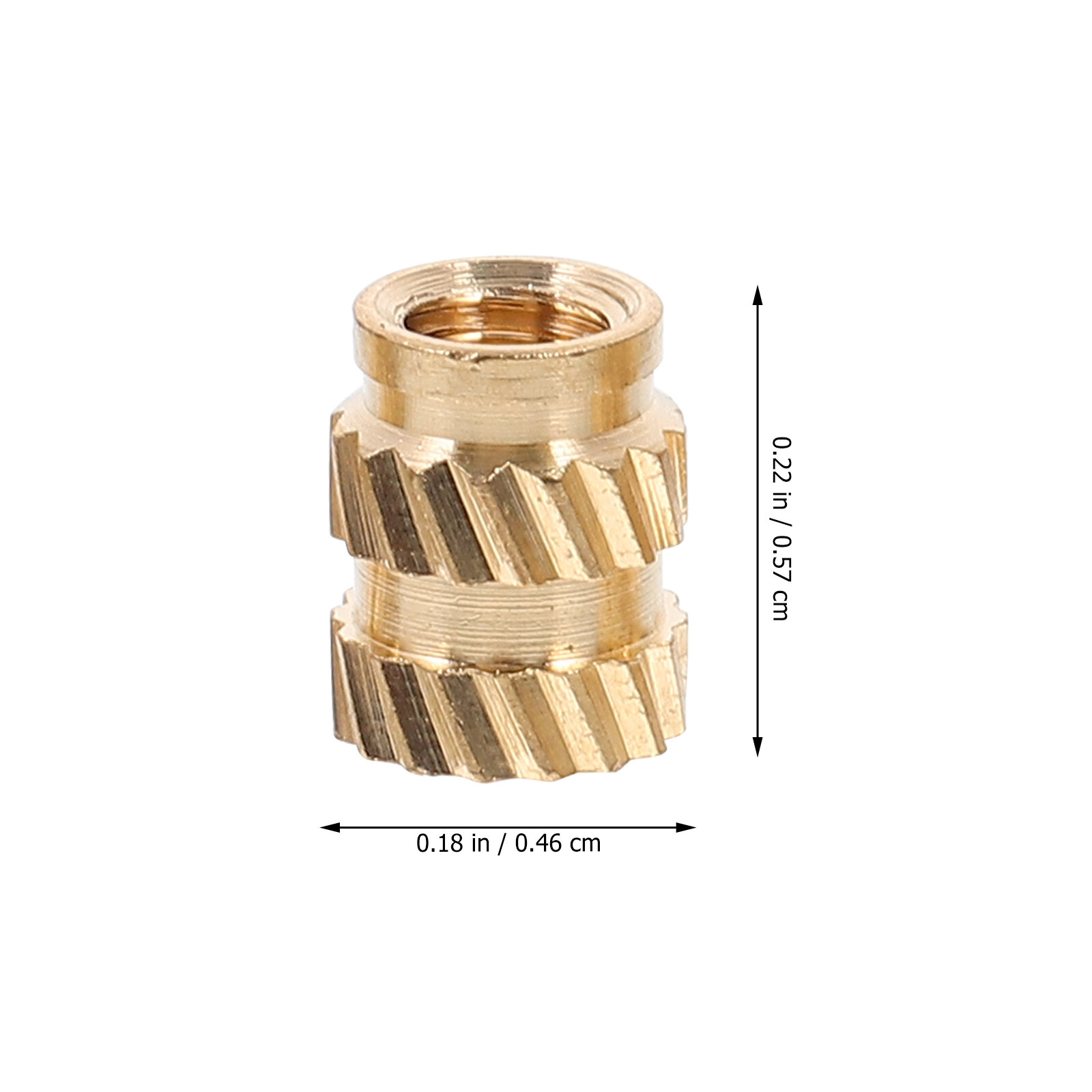 100 Штук Винтовые Вставки Для Литья Под Давлением Из Бронзы Golden 0.57X0.46X0.46Cm