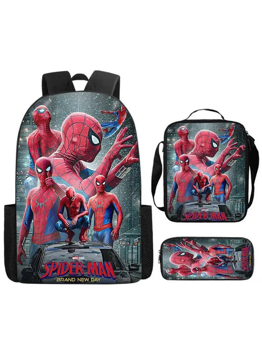 Школьный набор Spider-Man рюкзак пенал ланч-бэг