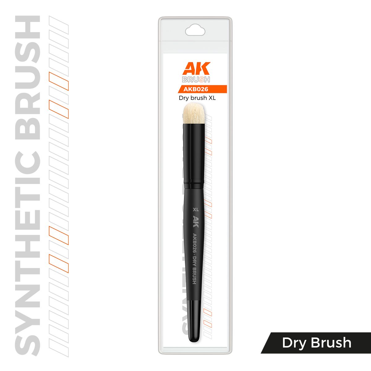 Кисточка для моделирования AK Interactive Synthetic Dry Brush XL