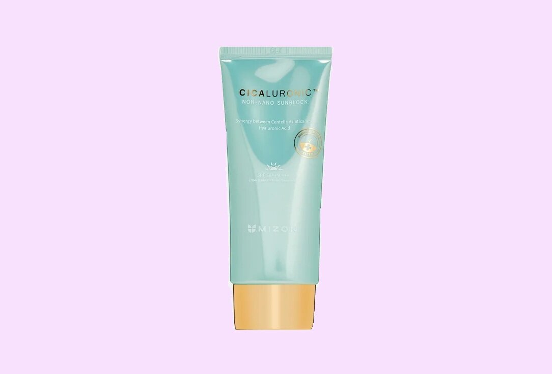 Солнцезащитный крем SPF50+ PA+++ Mizon CICALURONIC NONNANO SUNBLOCK, 50 мл