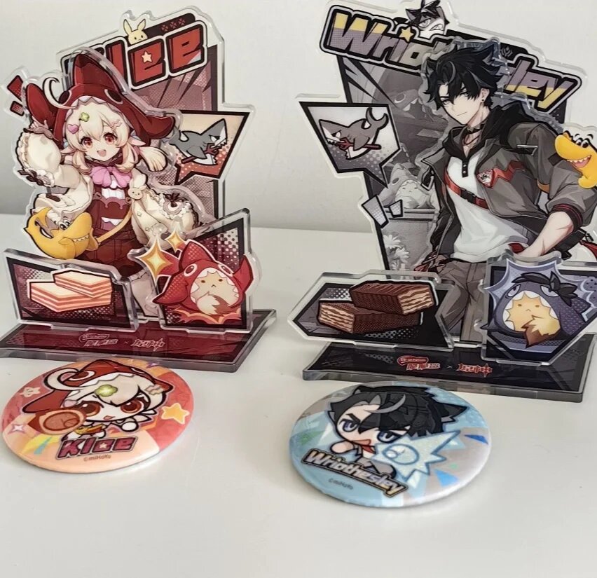 Акриловая фигурка Genshin Impact: Кли Wriothesley, Stand Badge