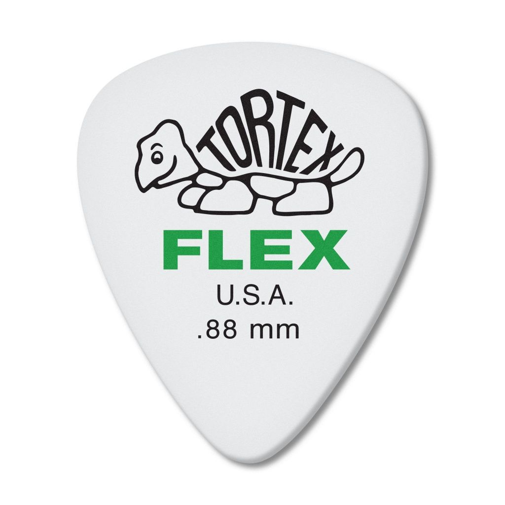 Медиатор для гитары, Dunlop Tortex Flex, 0,88мм, 428R.88