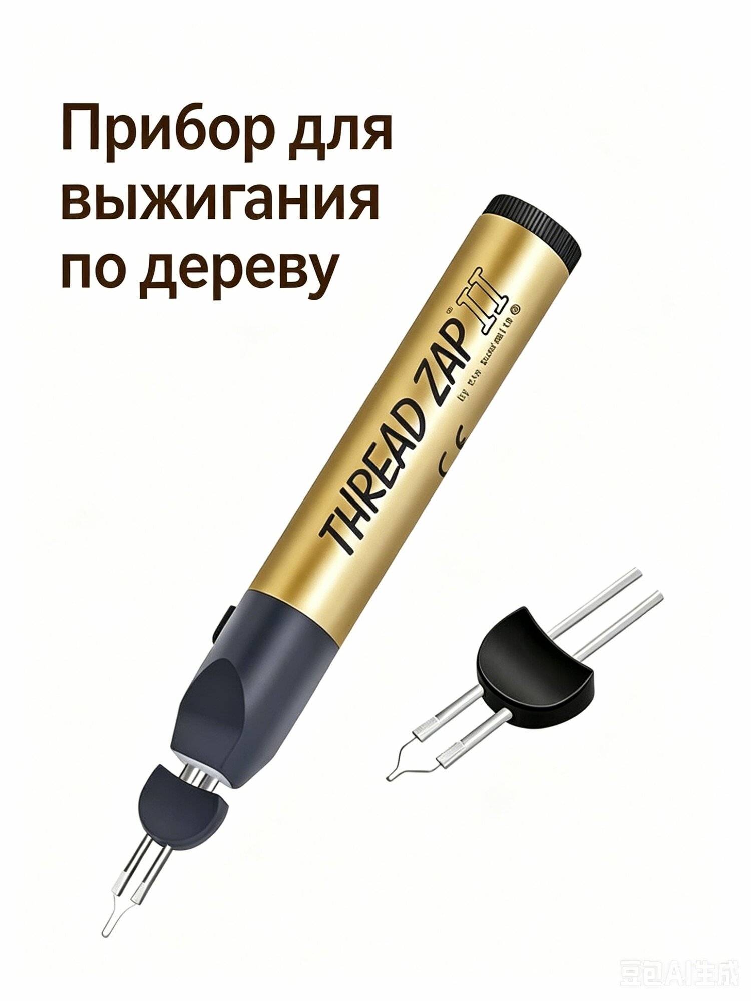 Прибор для выжигания по дереву УЗОР-1, пирограф детский и взрослый, электровыжигатель для творчества и хобби