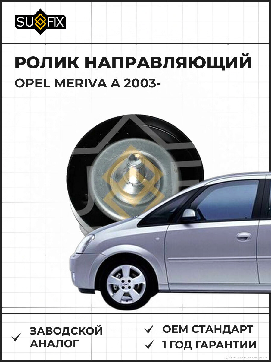 Ролик направляющий SUFIX FP2581 Опель Мерива A OPEL MERIVA A 2003