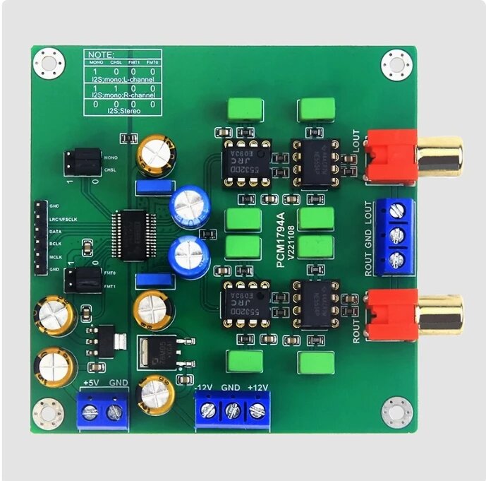 Nvarcher HiFi PCM1794A DAC аудиодекодер модуль