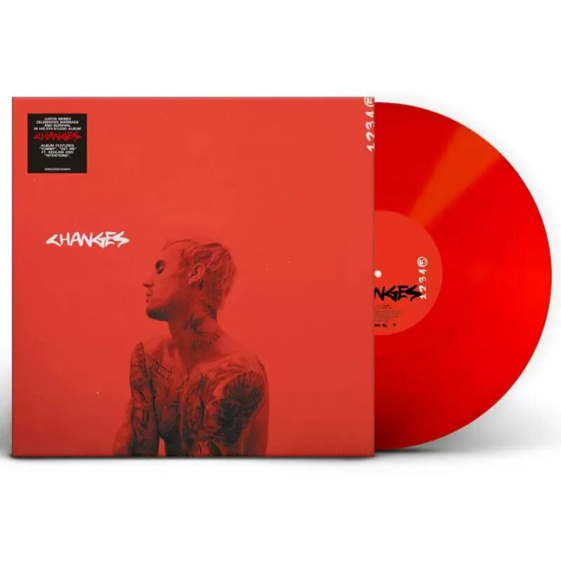 Винил 2LP Justin Bieber Changes красный винил 12" новый нераспечатанный