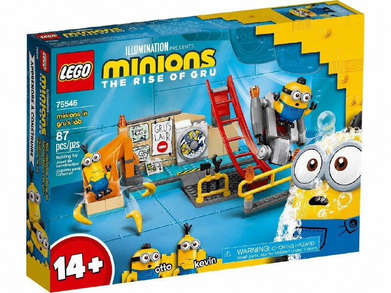 Конструктор LEGO Minions 75546 Миньоны в лаборатории Грю, 87 дет.