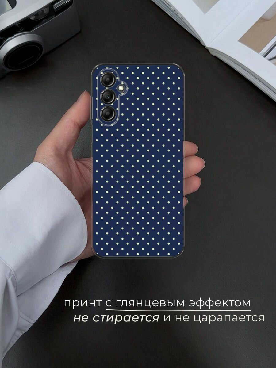 Силиконовый чехол на Samsung Galaxy A15 / Самсунг А15 с принтом Фон с точками — фото 1