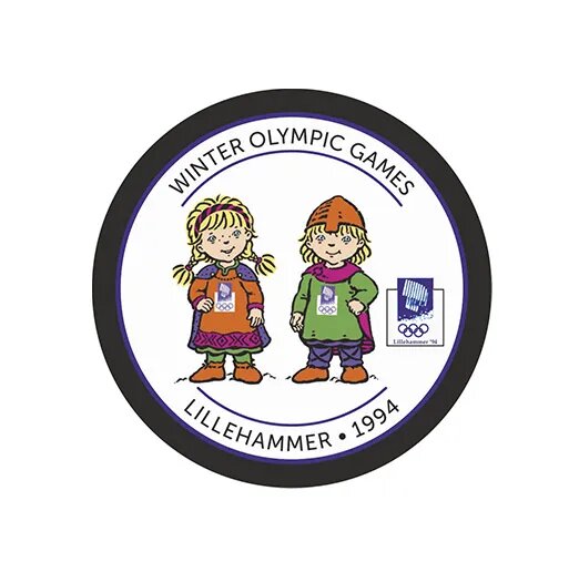 Rubena Шайба ОИ 1994 LILLEHAMMER Маскоты 1-ст.