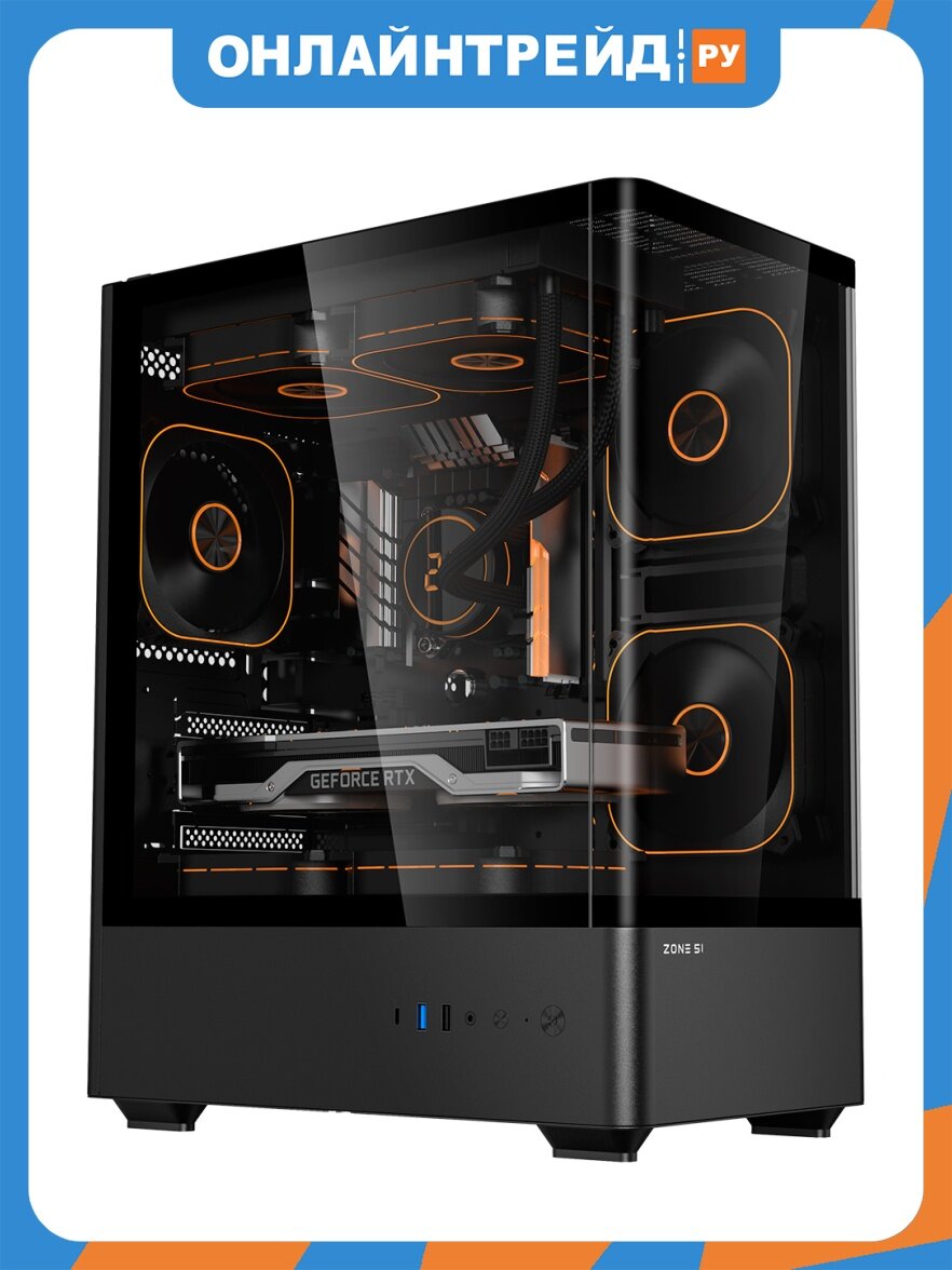 Корпус компьютерный Zone 51 Fury Black