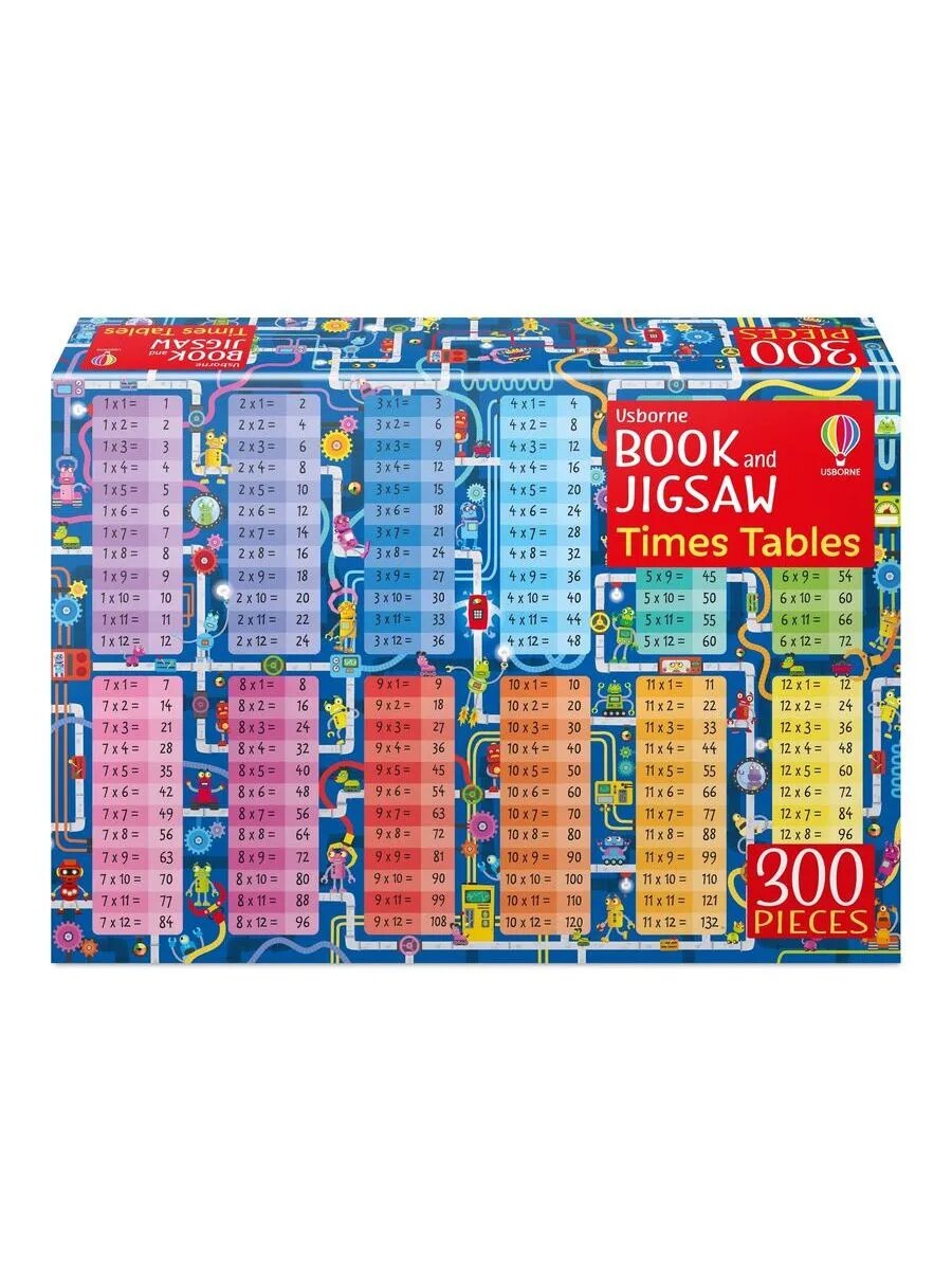 Usborne Book and Jigsaw Times Tables набор пазл с книгой