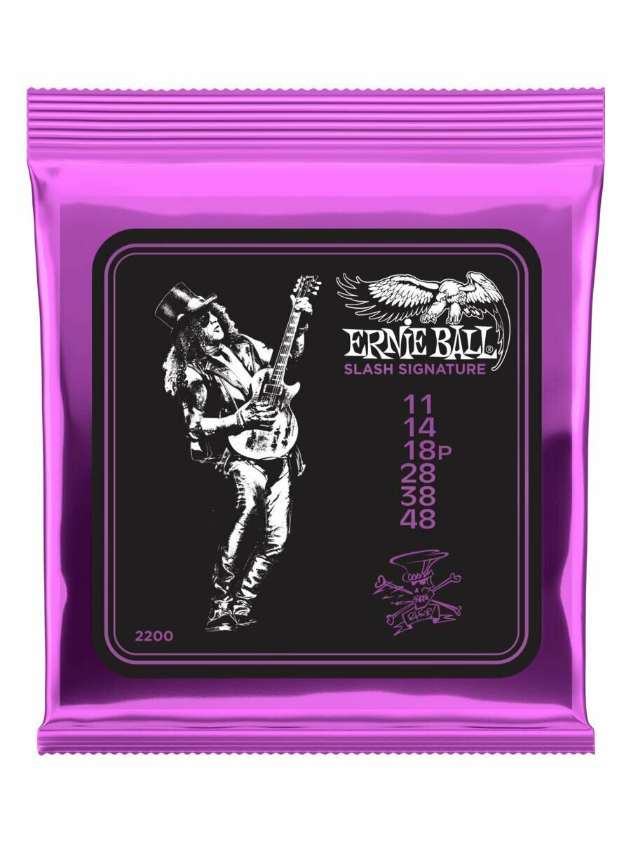 ERNIE BALL 2200 - струны для эл. гитары Slash Signature 11-48