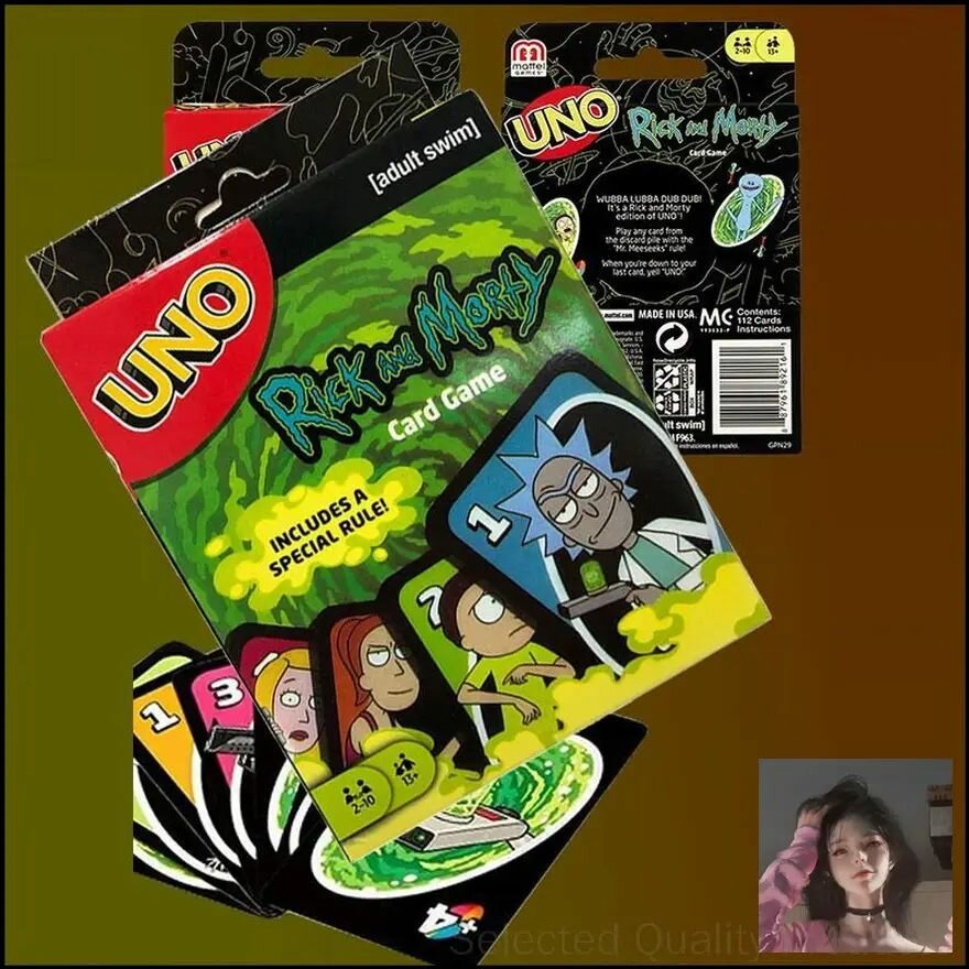 Настольная карточная игра UNO игра Уно Рик и Морти "Rick and Morty" карт, Новая версия игры для всей семьи