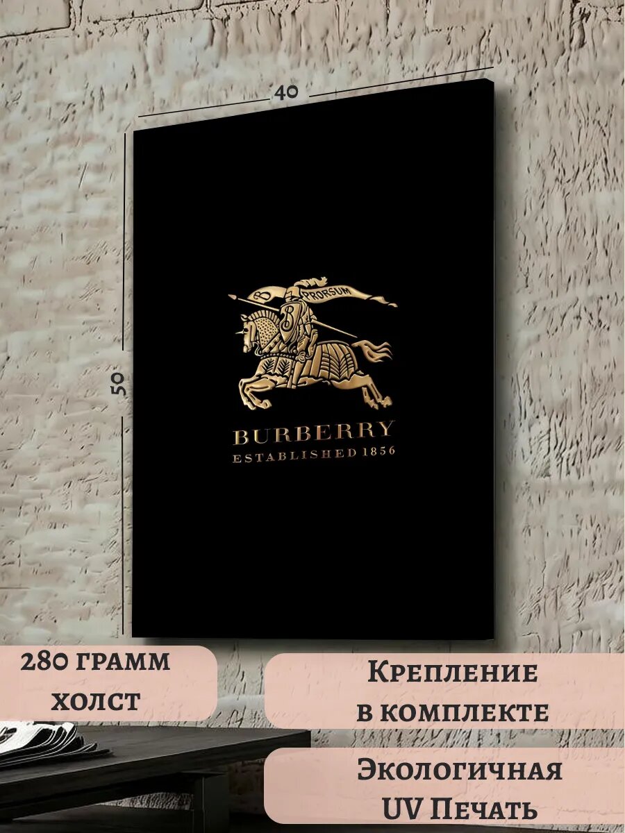 Картина 40х50 Барберри Burberry London Эстетика Стиль Мода